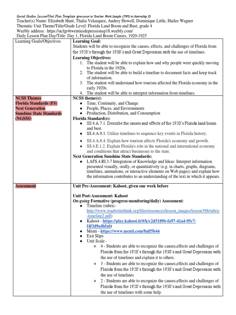 Day 1 Lesson Plan 1 | PDF | Reading Comprehension | English As A Second ...