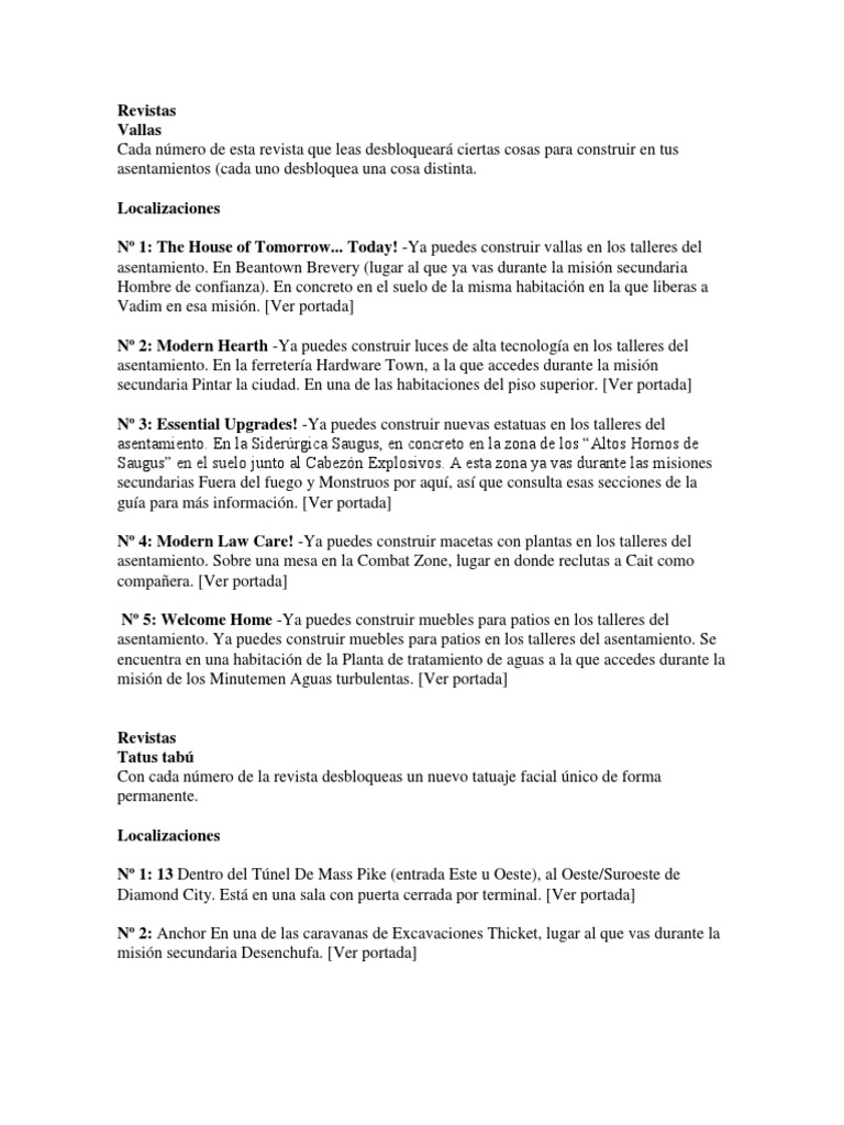 Fallout 4 | PDF | Transporte | Naturaleza