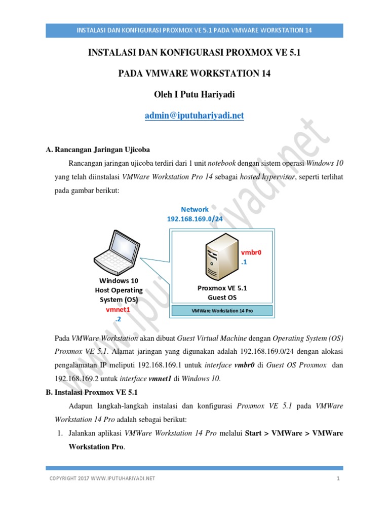 Instalasi Dan Konfigurasi Proxmox Ve 5 | PDF