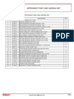 Laparotomy Instrument Set List | PDF