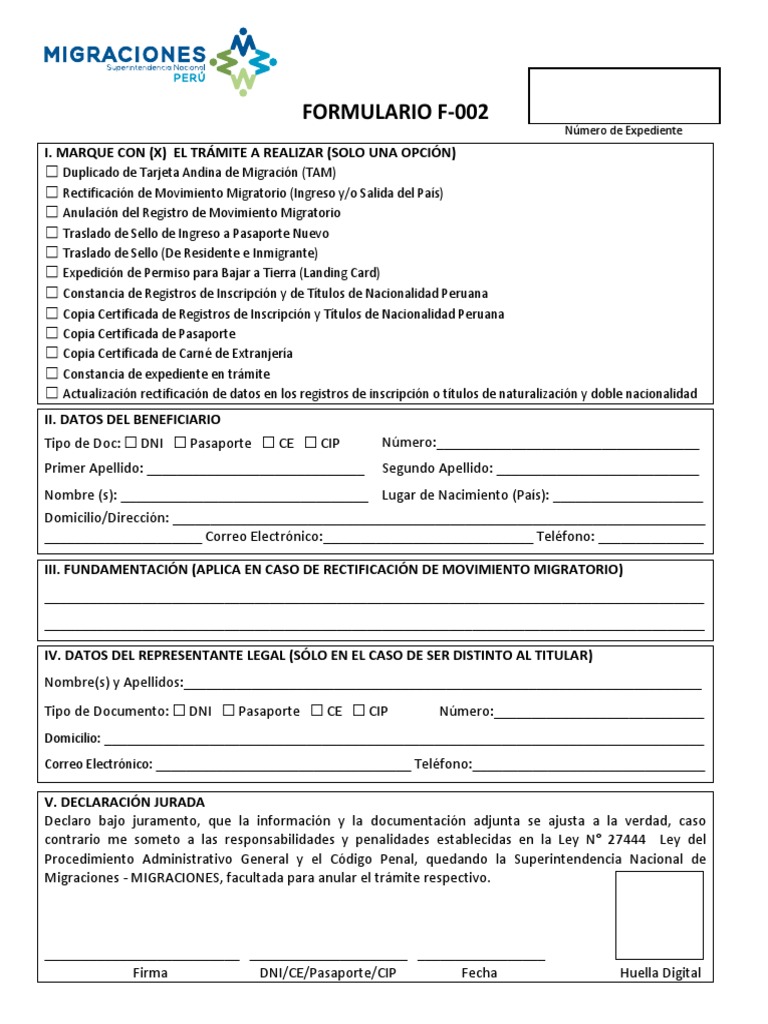 Formulario f 002 | Política | Gobierno y personalidad