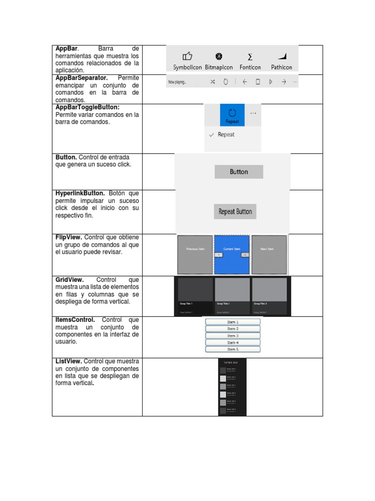 Controles y Paneles en UI: Guía Completa | PDF | Informática | Software