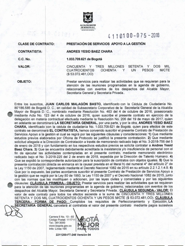 Contrato Chef | PDF | Póliza de seguros | Pagos