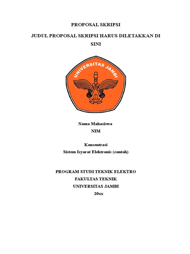 Template Proposal Skripsi 2018 | PDF