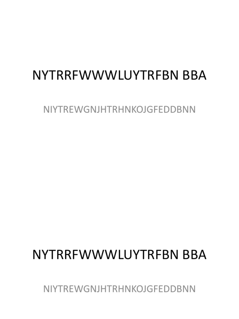 Repeated Text Analysis Document | PDF