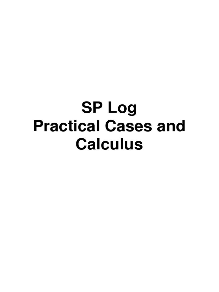 SP Log Analysis and Water Quality Insights | PDF