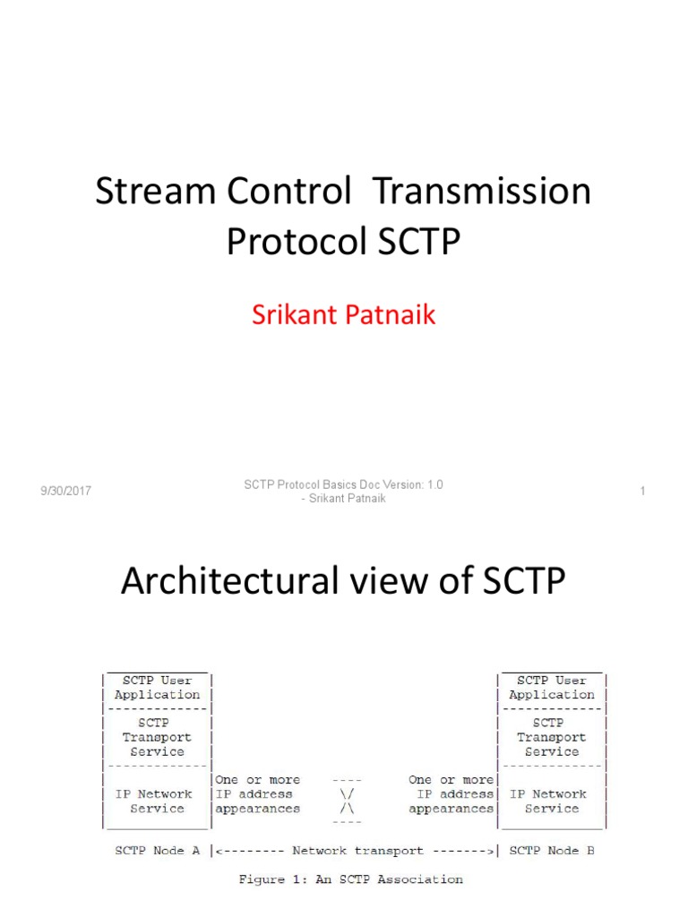 Stream Control Transmission Protocol SCTP | Download Free PDF ...