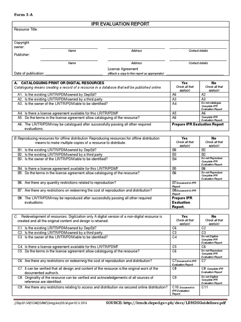 3-A Ipr Evaluation Report | PDF | Chess | Business