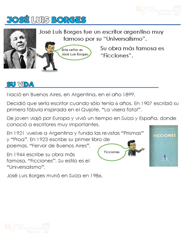 Jose Luis Borges - Lesson Plan | PDF