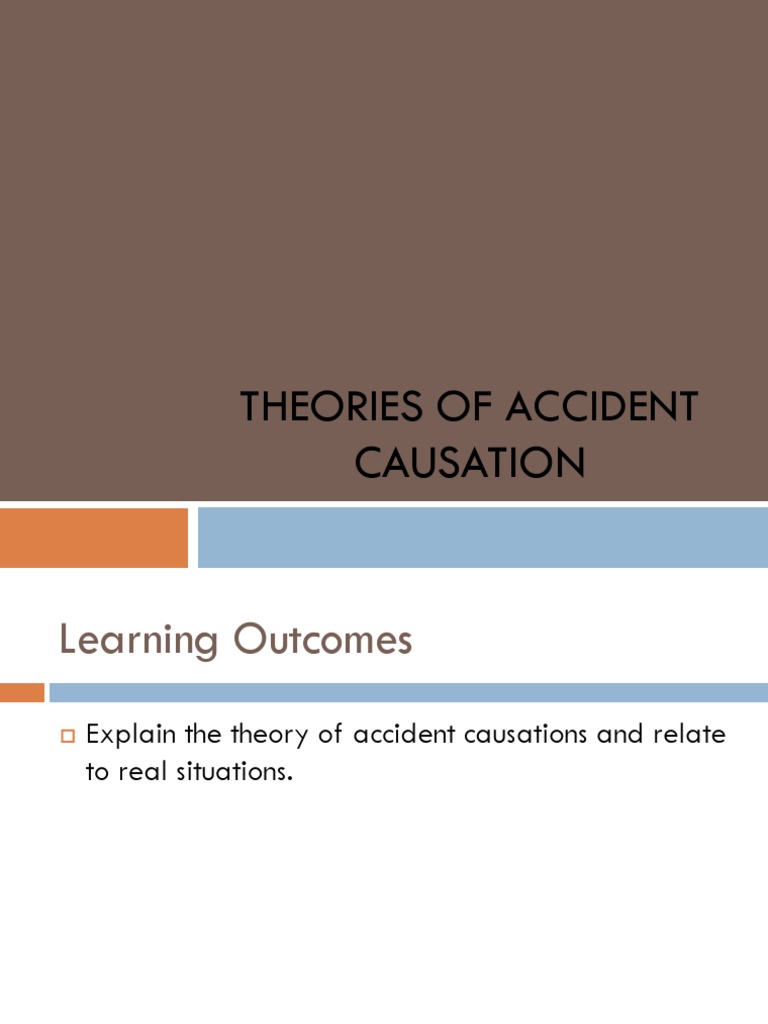 Lecture 3 Theories of Accident Causation | Traffic Collision | Human ...