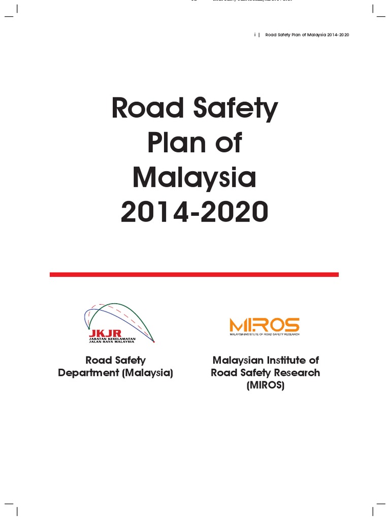 Road Safety Plan 2014-2020 Booklet-En | PDF | Road Traffic Safety ...