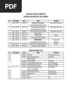Rundown Acara Jalan Santai Kerukunan | PDF