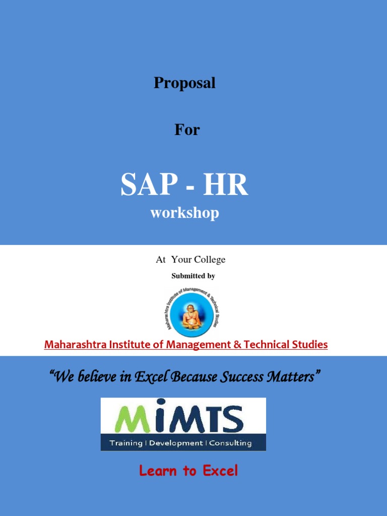 Sap - HR: Proposal | PDF | Fee | College