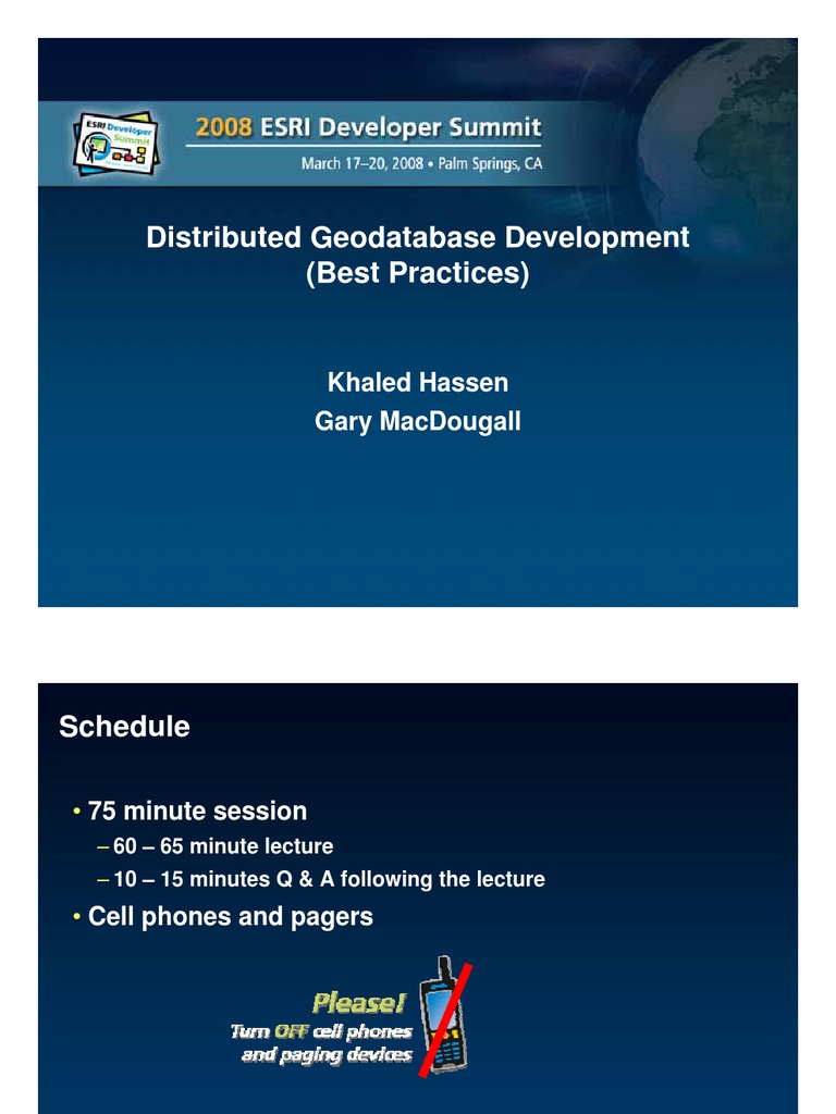 Distributed Geodatabase Development-Best Practices | PDF | Replication (Computing) | Arc Gis