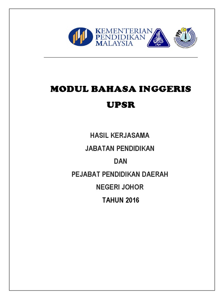 Modul Upsr Inggeris | PDF