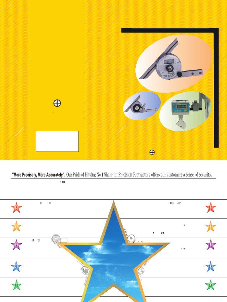 Marui Keiki Protractor Catalog | PDF | Accuracy And Precision | Measurement