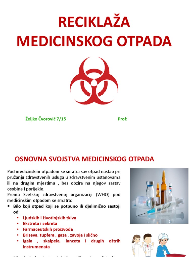Reciklaža Medicinskog Otpada 7 | PDF