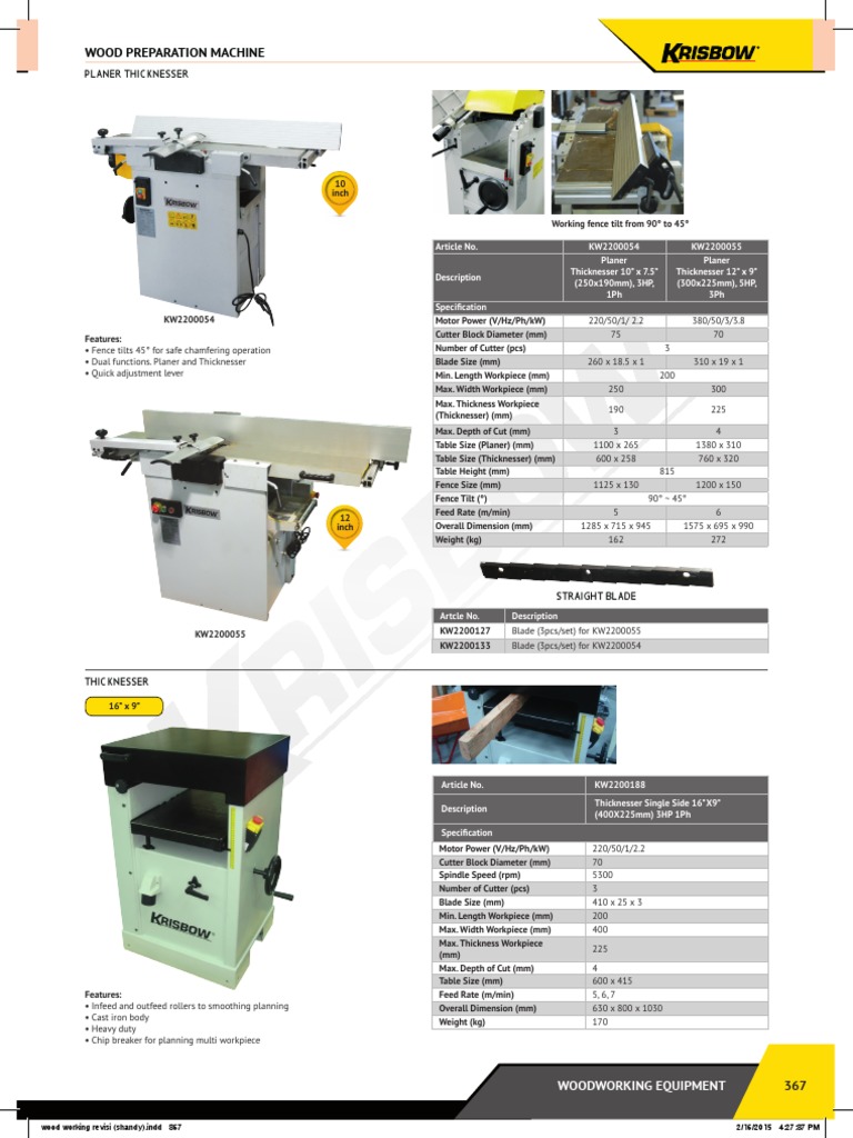 21 Catalog Krisbow9 Wood Working Revisi | PDF | Pound (Mass) | Woodworking