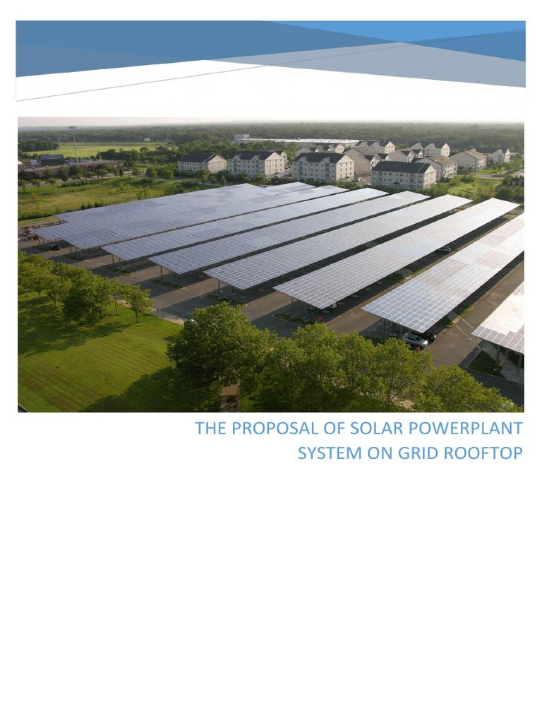 Proposal Eng | PDF | Solar Power | Solar Panel
