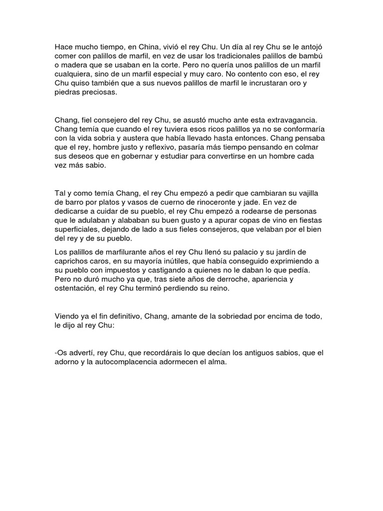 Cuento autor anónimo | PDF