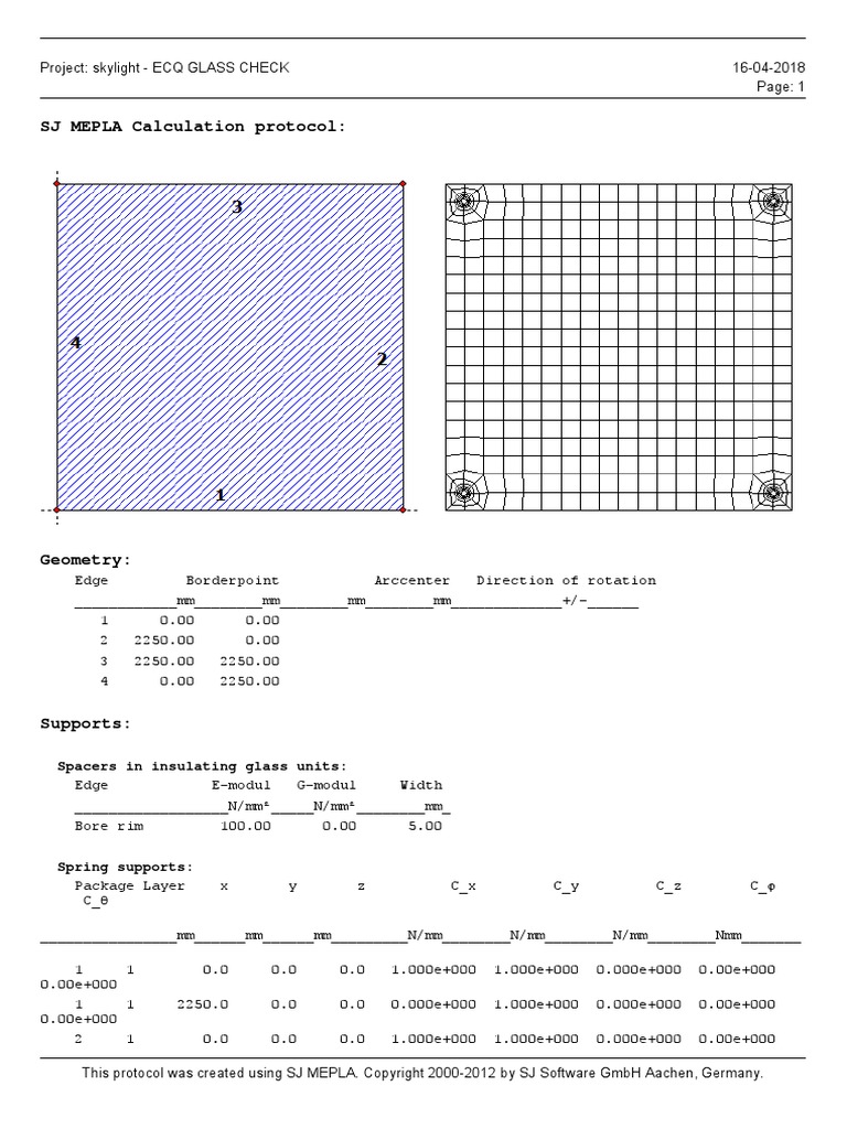 SJ MEPLA Calculation Protocol:: Spacers in Insulating Glass Units | PDF ...