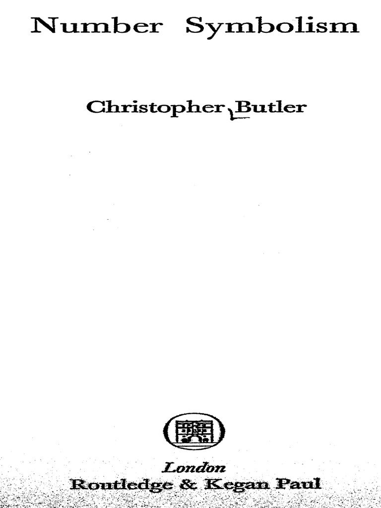 Christopher Butler: Number Symbolism | PDF