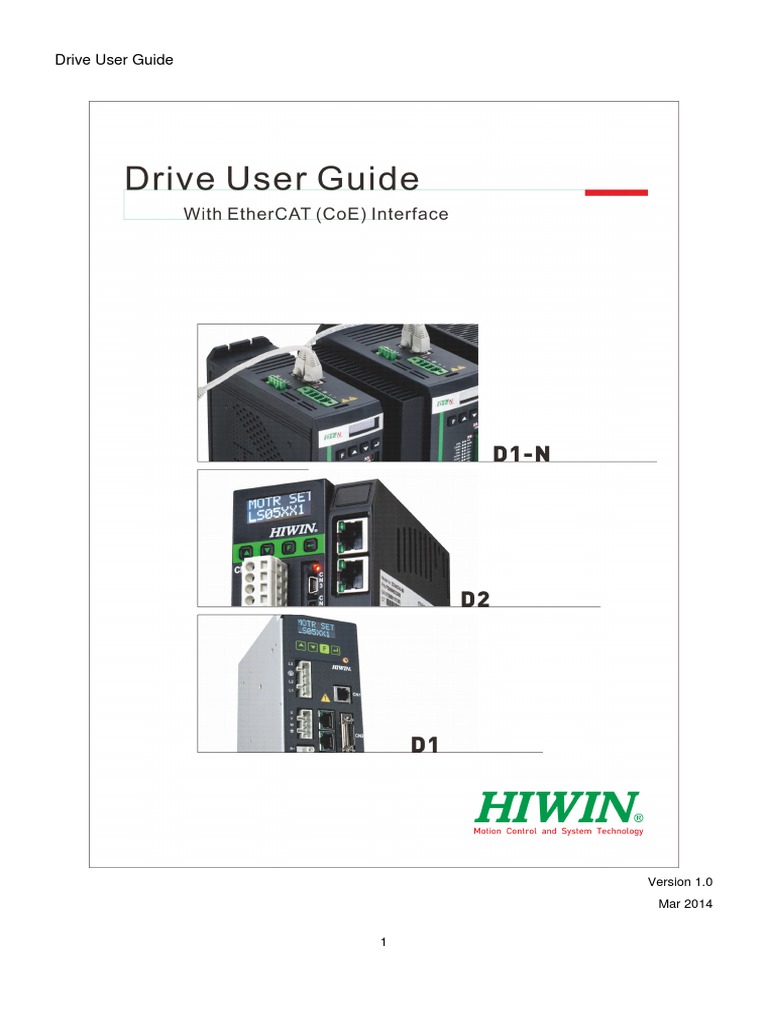 HIWIN - Ethercat Drive User Guide | PDF | Computer Engineering | Electrical Engineering