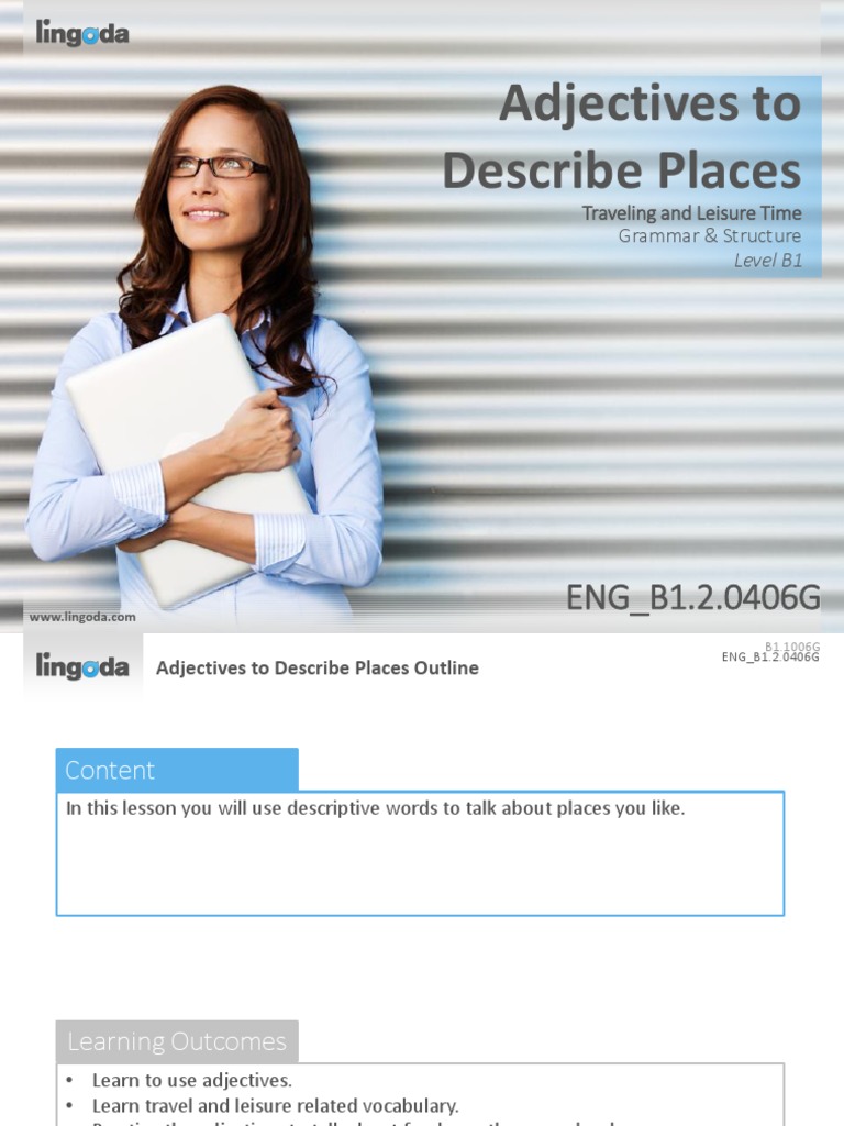 Adjectives To Describe Places | PDF | Adjective | Noun