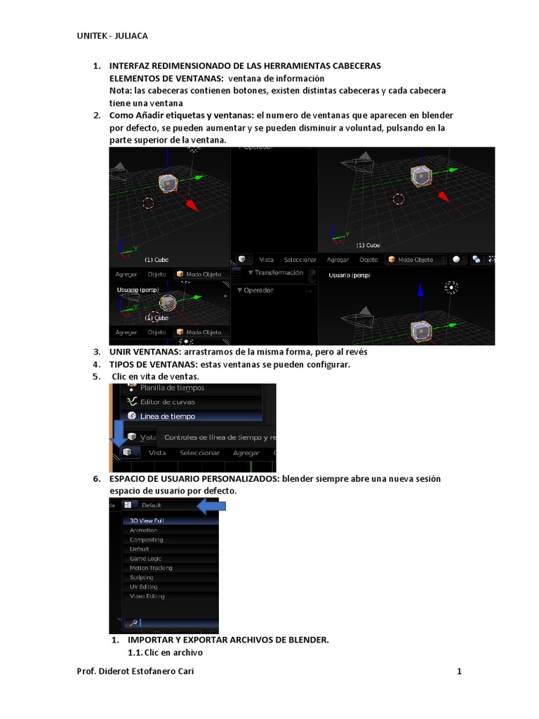 Blender 3D | PDF | Point and Click | Licuadora (Software)