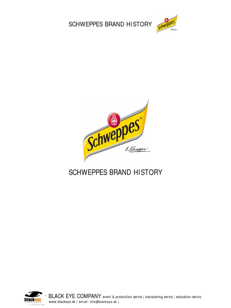 Schweppes Brand History | PDF | Carbonated Water | Soft Drink