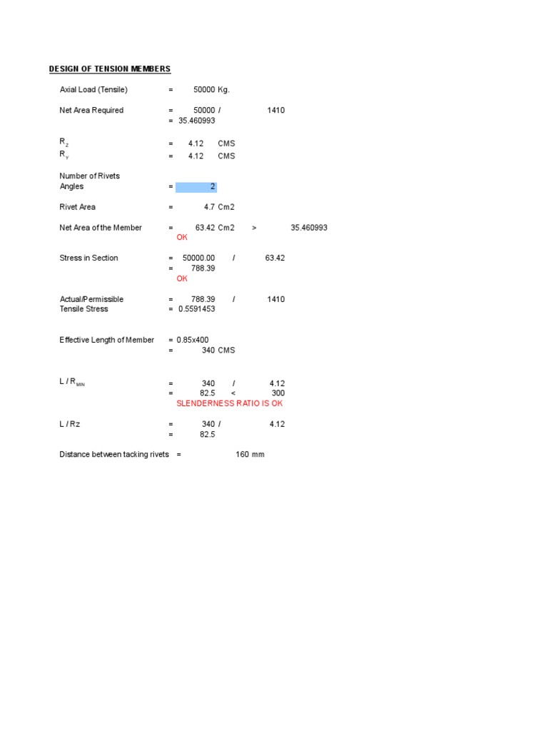 Tension Design Section5 | PDF | Bending | Stress (Mechanics)