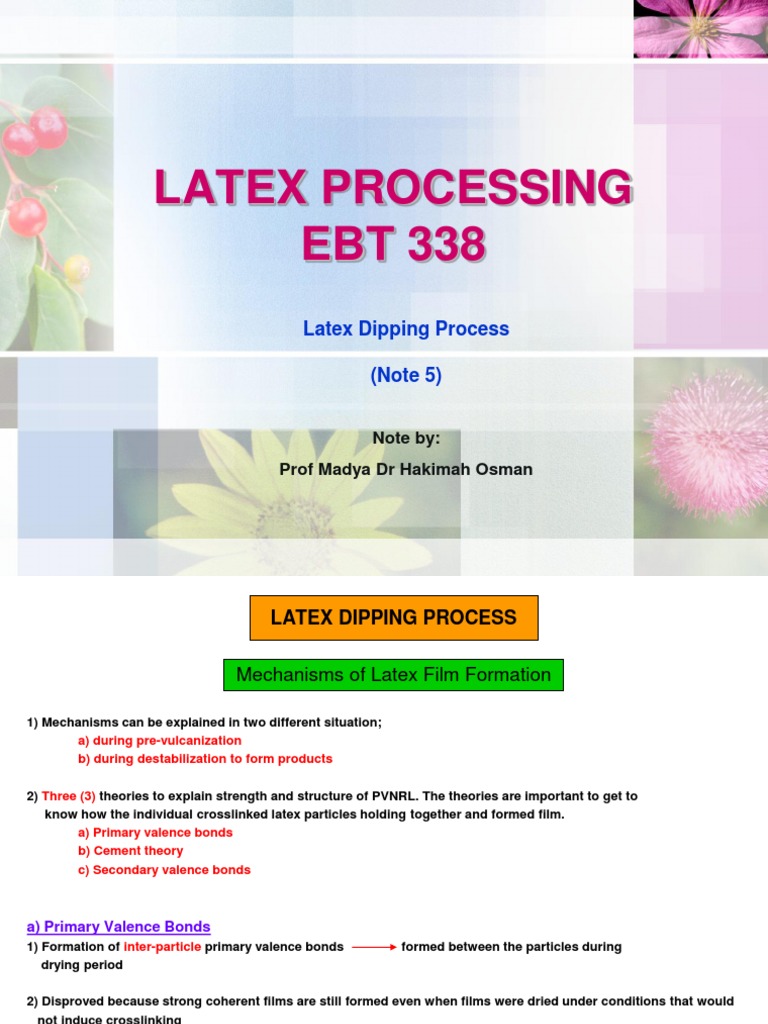 Ebt 338 Dipping Process | PDF | Natural Rubber | Glasses