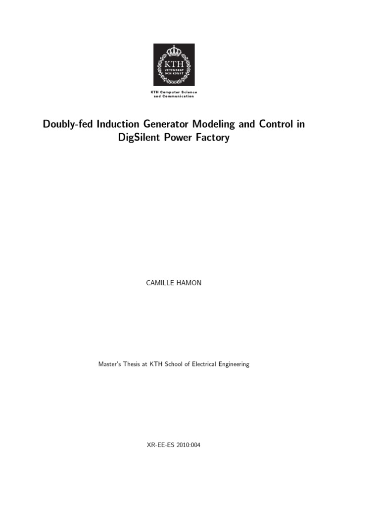 Fulltext01 PDF | PDF | Electric Generator | Electric Power