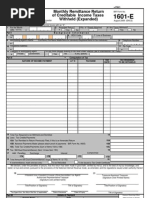 BIR Form 1601-E | PDF | Withholding Tax | Payments