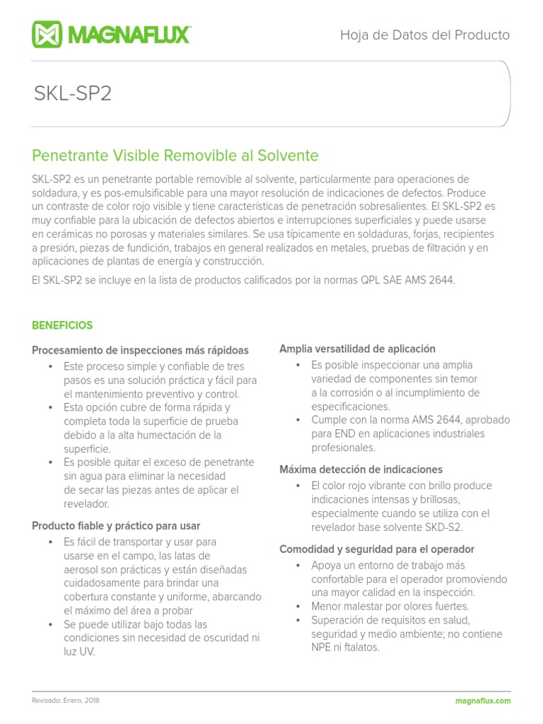 SKL SP2 Product Data Sheet Espanol | PDF | Soldadura | Construcción