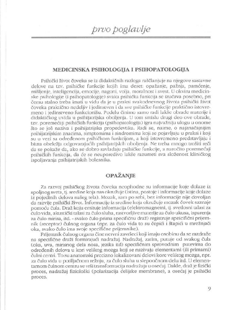 DR Jovan Maric Klinicka Psihijatrija PDF | PDF