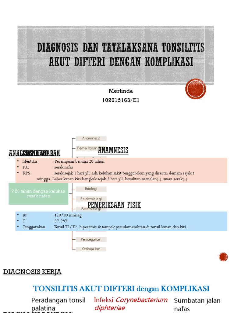 PBL b23 Tonsilitis Akut Difteri Dengan Komplikasi | PDF