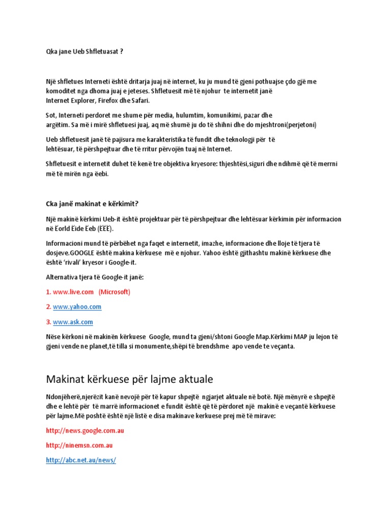 Qka Jane Web Shfletuasat | PDF