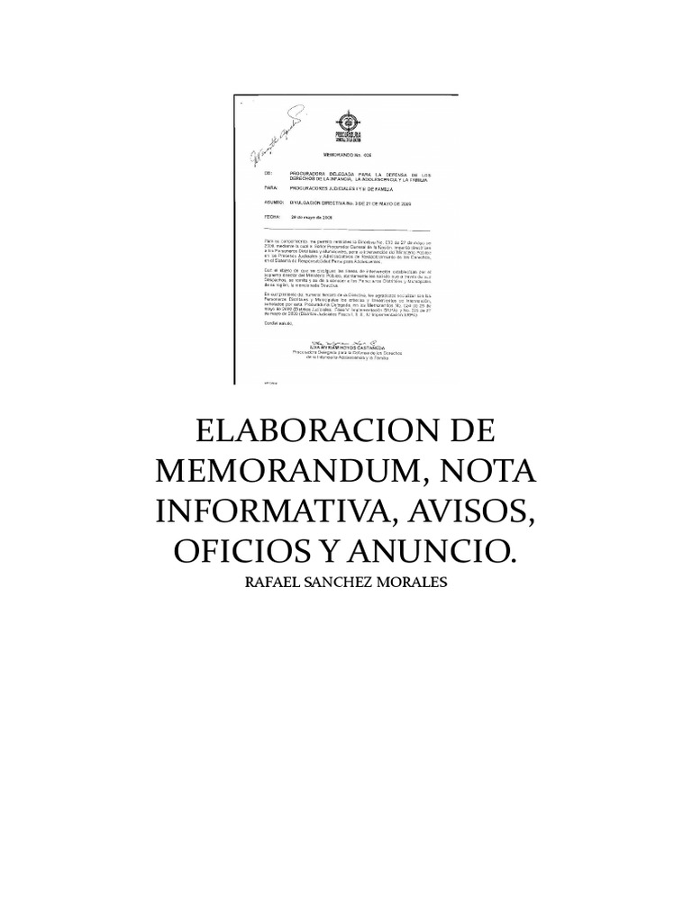 Elaboracion de Memorandum | PDF | Publicidad | Toma de decisiones