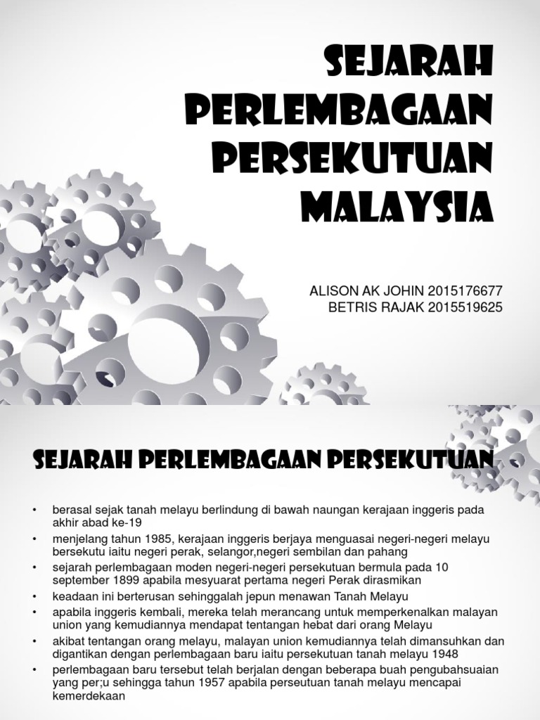 Sejarah Perlembagaan Persekutuan Malaysia | PDF