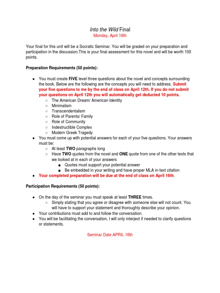 Into The Wild Final | PDF | Communication