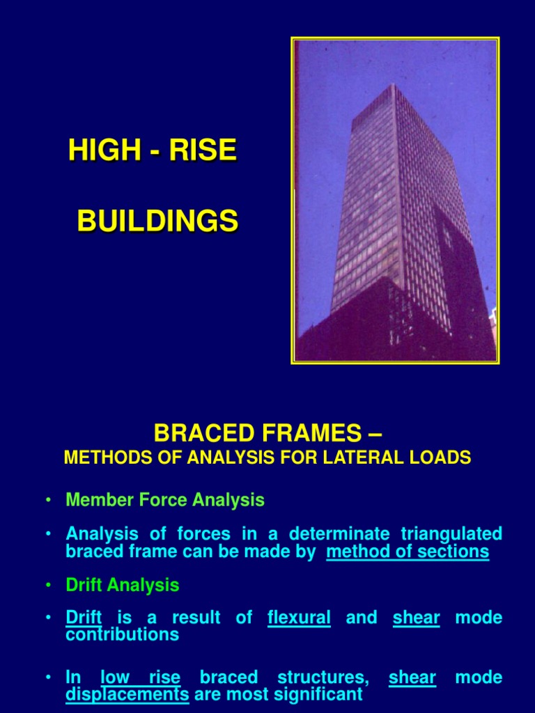 High-rise building lateral load analysis methods | PDF | Beam ...
