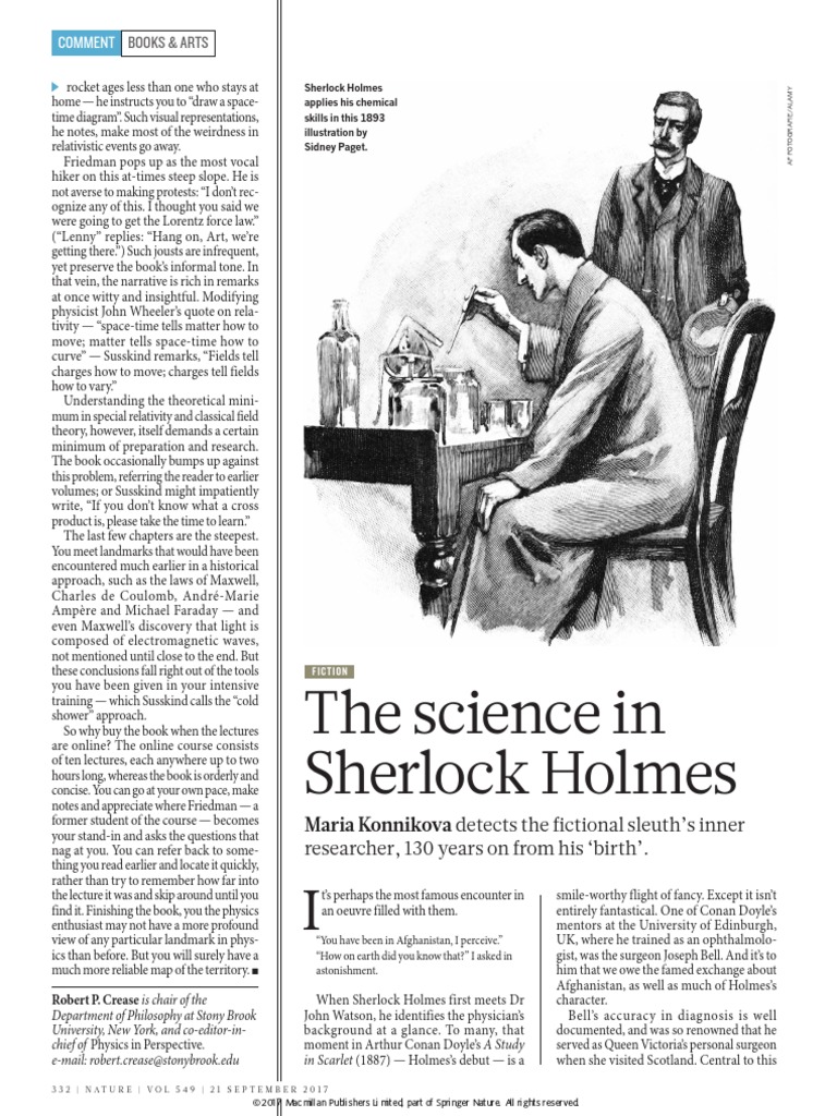 The Science in Sherlock Holmes | PDF | Sherlock Holmes | Dr. Watson