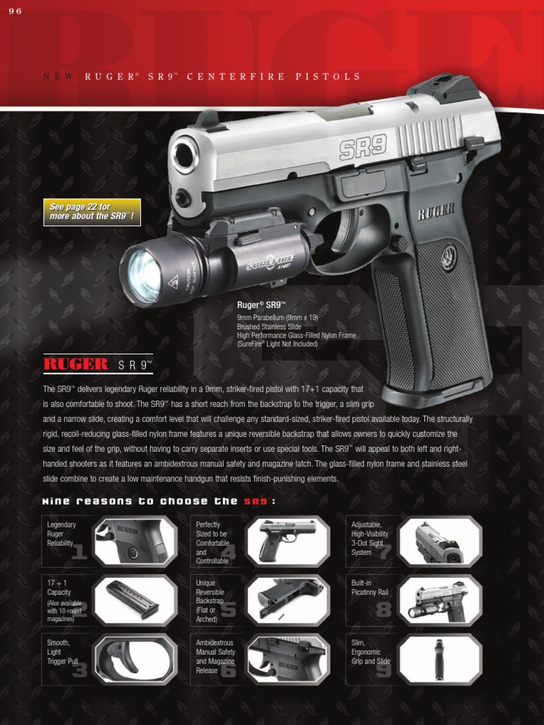 See Page 22 For More About The SR9 ! | PDF | Handgun | Tools
