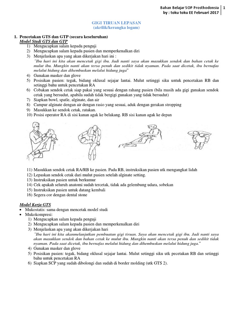 Sop Prostho 2017 | PDF