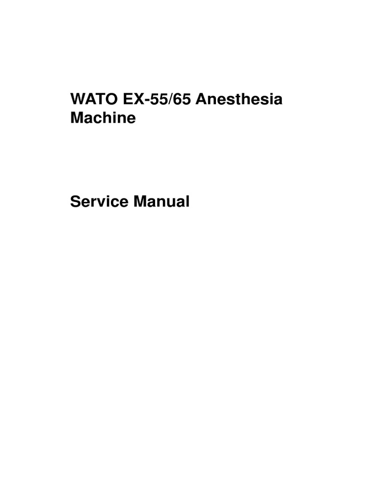 WATO EX-55,65 Service Manual - English - 20131025 | PDF | Valve ...