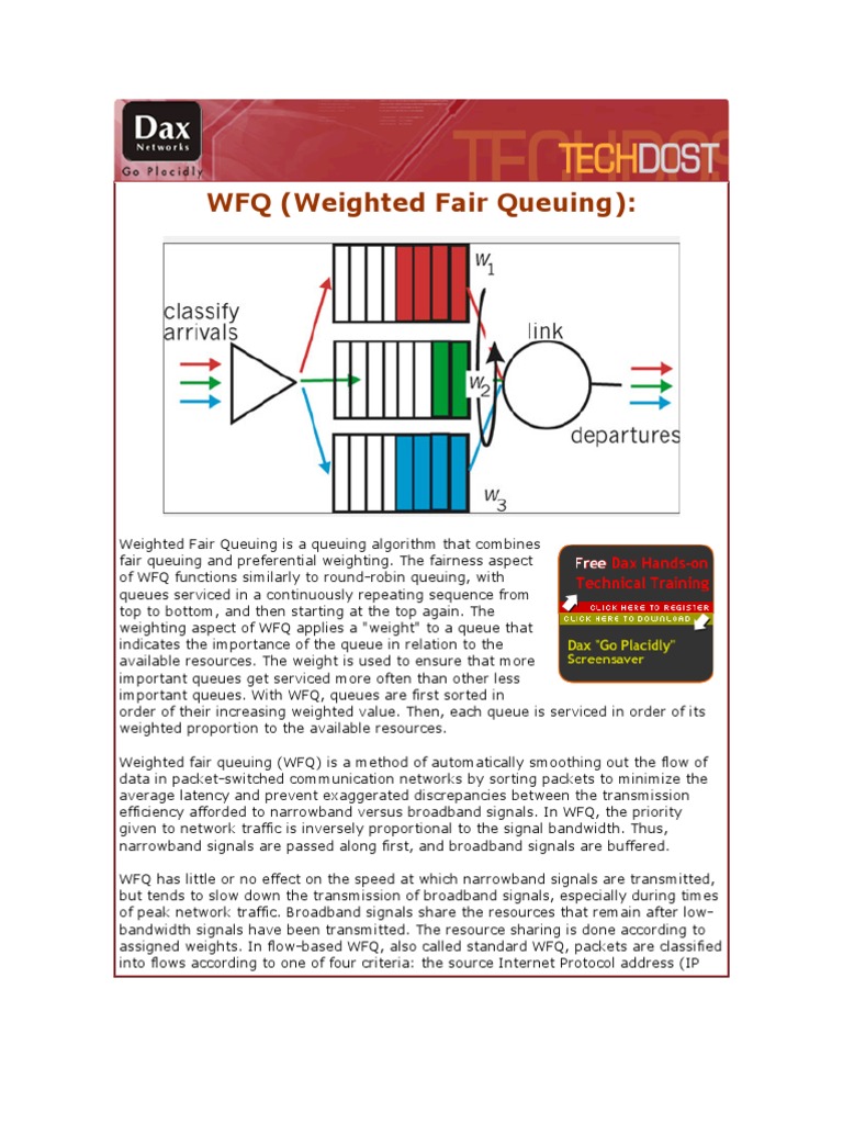 WFQ (Weighted Fair Queuing) | PDF | Transmission Control Protocol ...