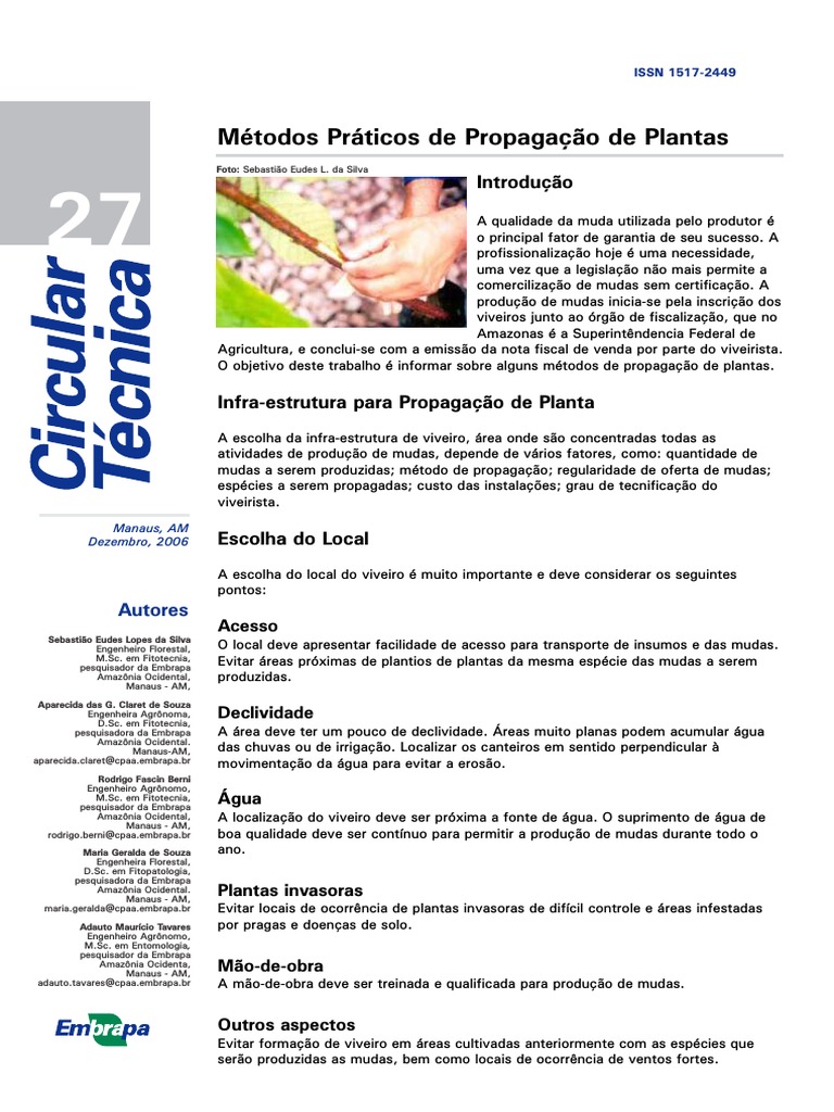 CircTec 27 2006 PDF | PDF | Agronomia | Plantas