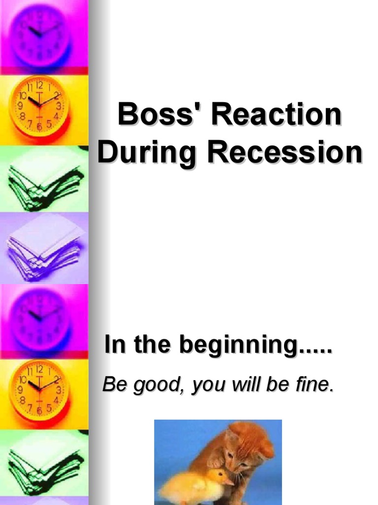 Boss' Reaction During Recession | PDF