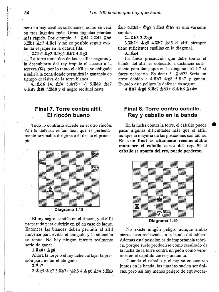 Los 100 Finales Que Hay Que Saber | Juegos tradicionales | Ajedrez